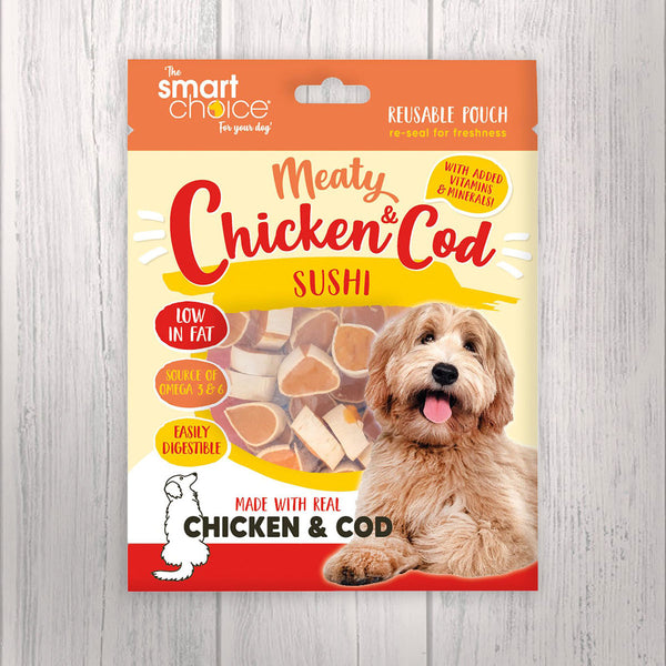 Chicken and Cod Sushi Treats– smartpetshop.co.uk